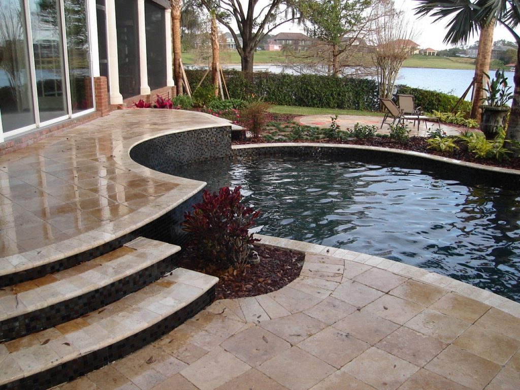 Noche Travertine Tumbled Pavers, Noce Pavers, Cordoba Noche Pavers