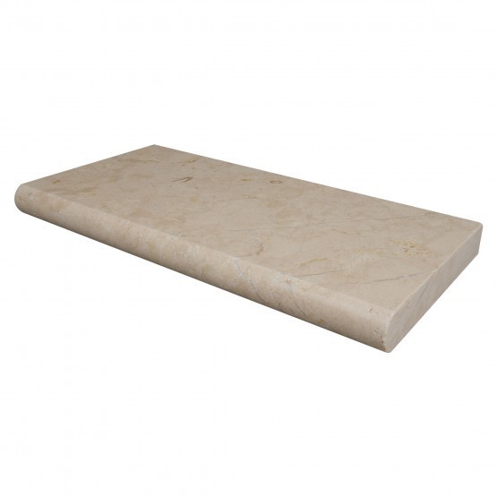 Pearl Beige Marble Coping - Aegean Pearl Marble Bullnose - San Jose, CA