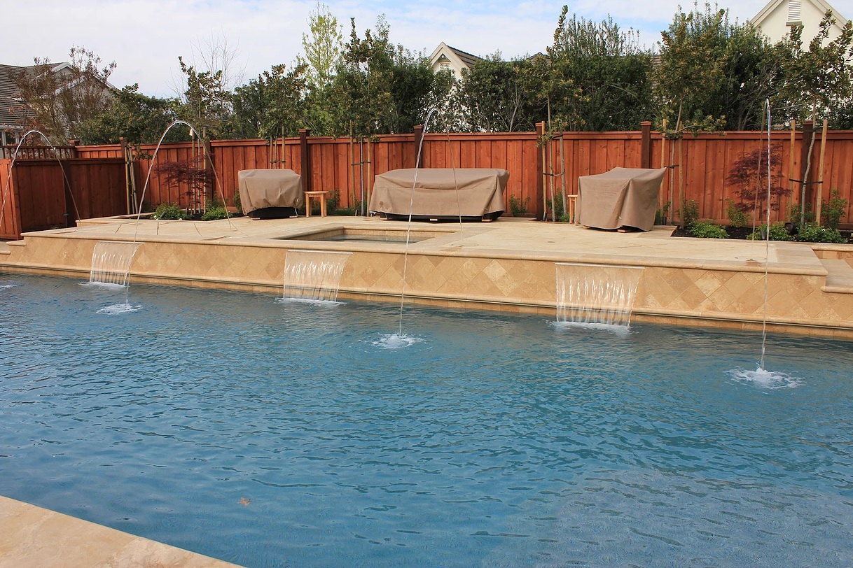 Walnut Travertine Pool Coping - Walnut Travertine Pool Deck